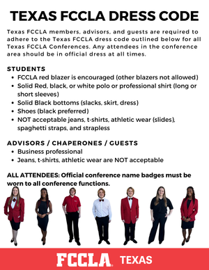 Dress Code & Conduct — Texas FCCLA