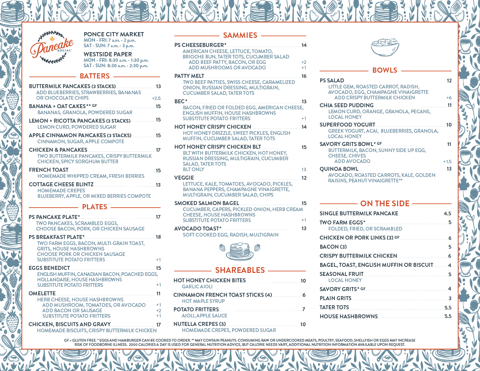 QR Menu — Pancake Social