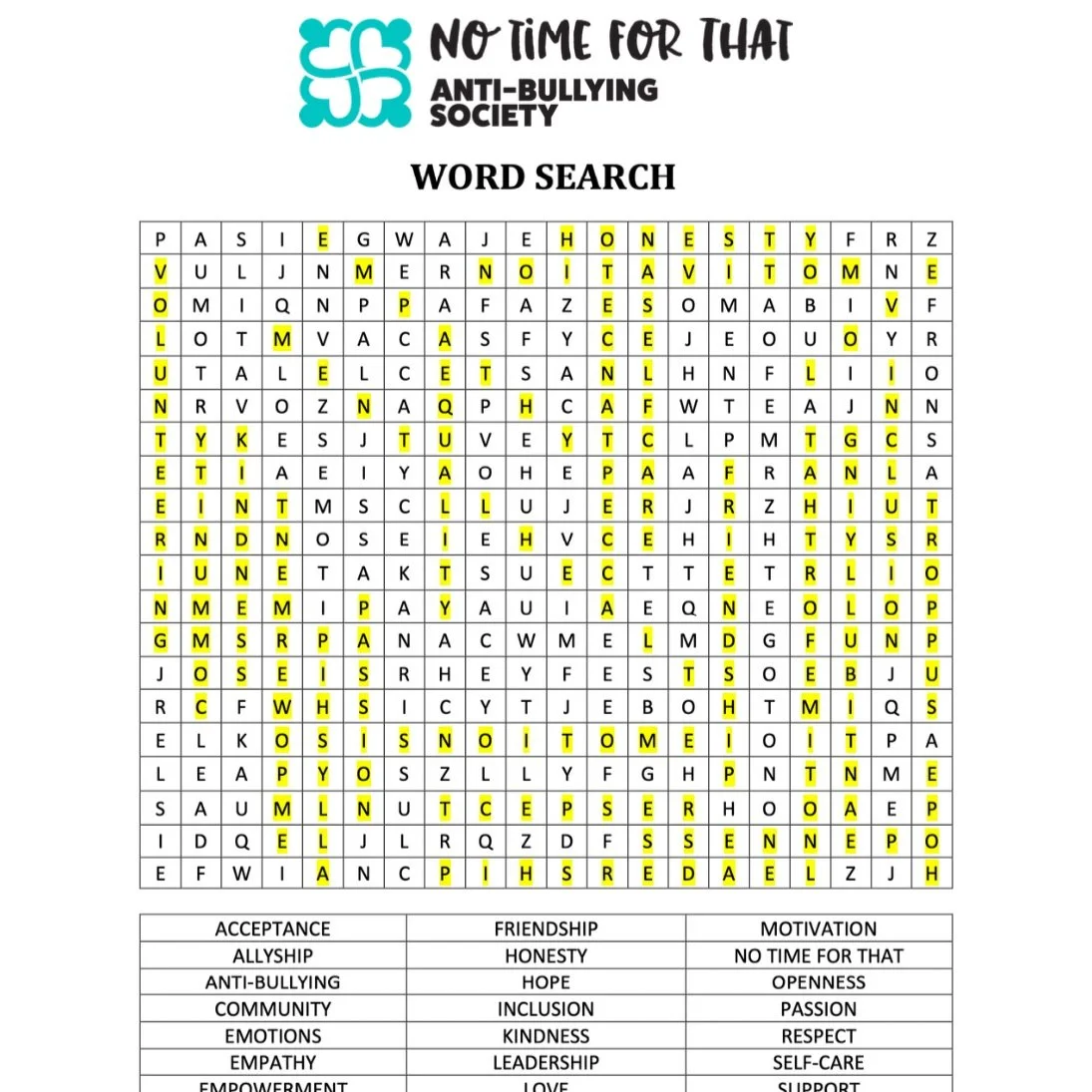 Educational Materials | Bullying Prevention Tools — No Time for That ...