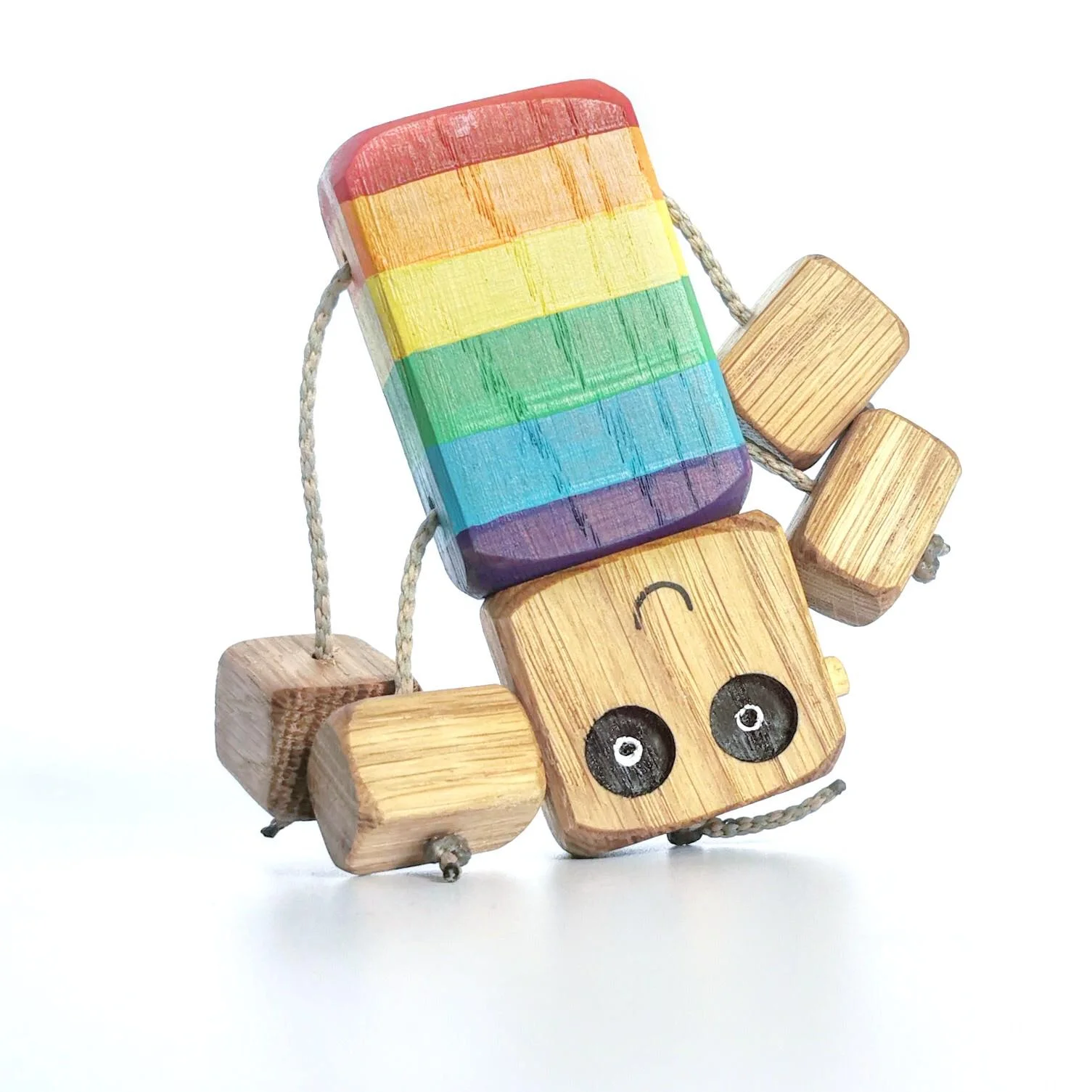 Pretend Play Toys Unit Yellow Rainbow Wooden Robots Toys & Games etna ...