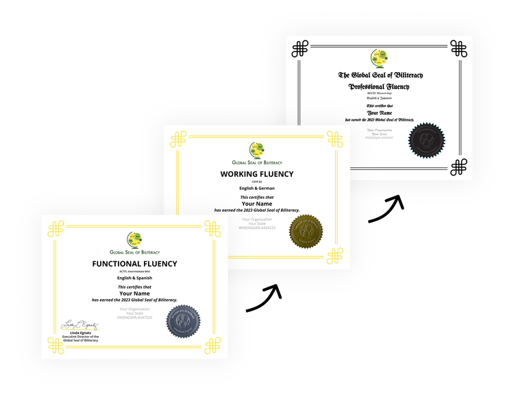 Bilingual Certification — Global Seal of Biliteracy
