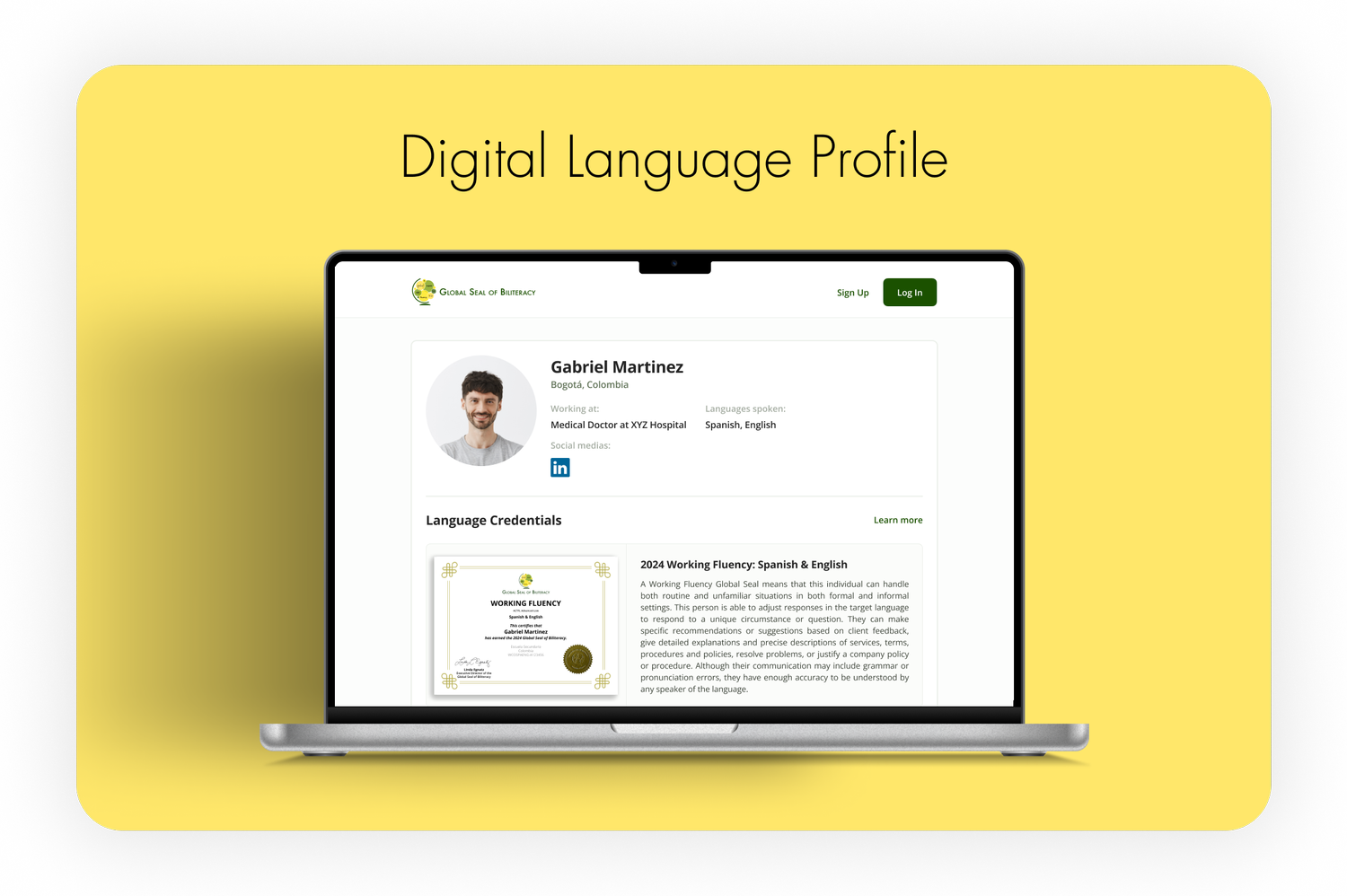 Digital Language Profile — Global Seal of Biliteracy