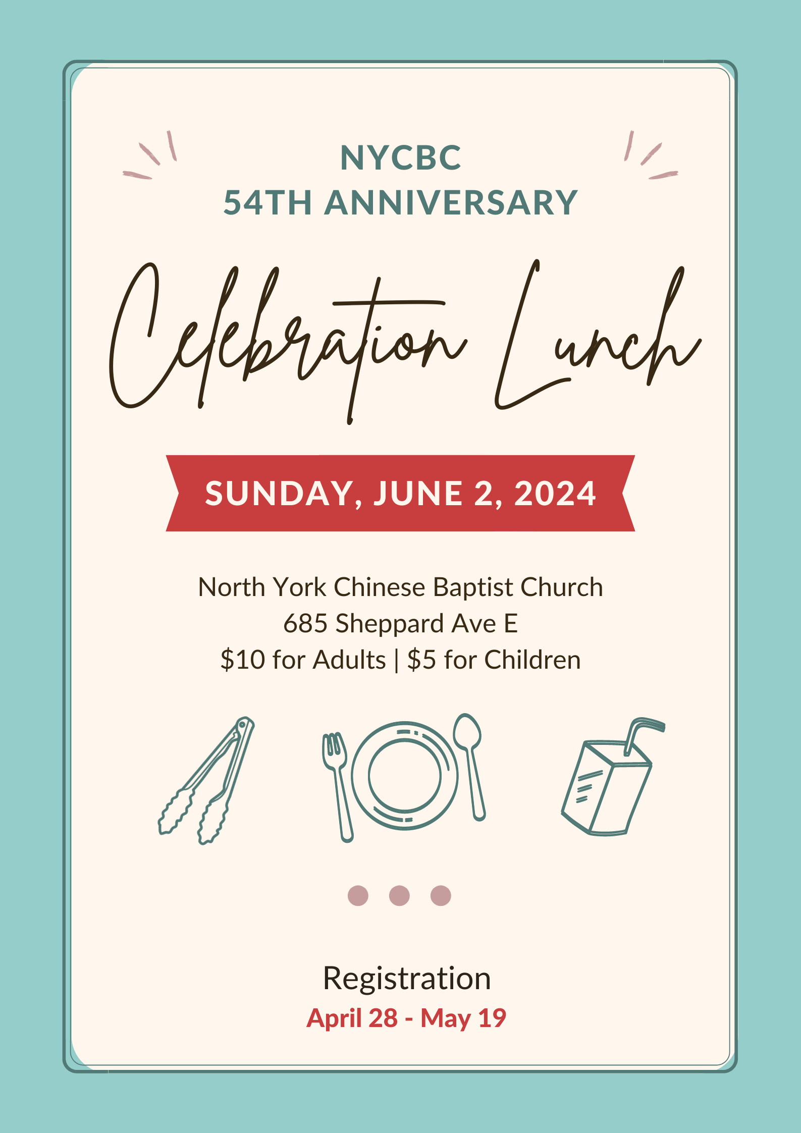 54th Anniversary (English) — NYCBC