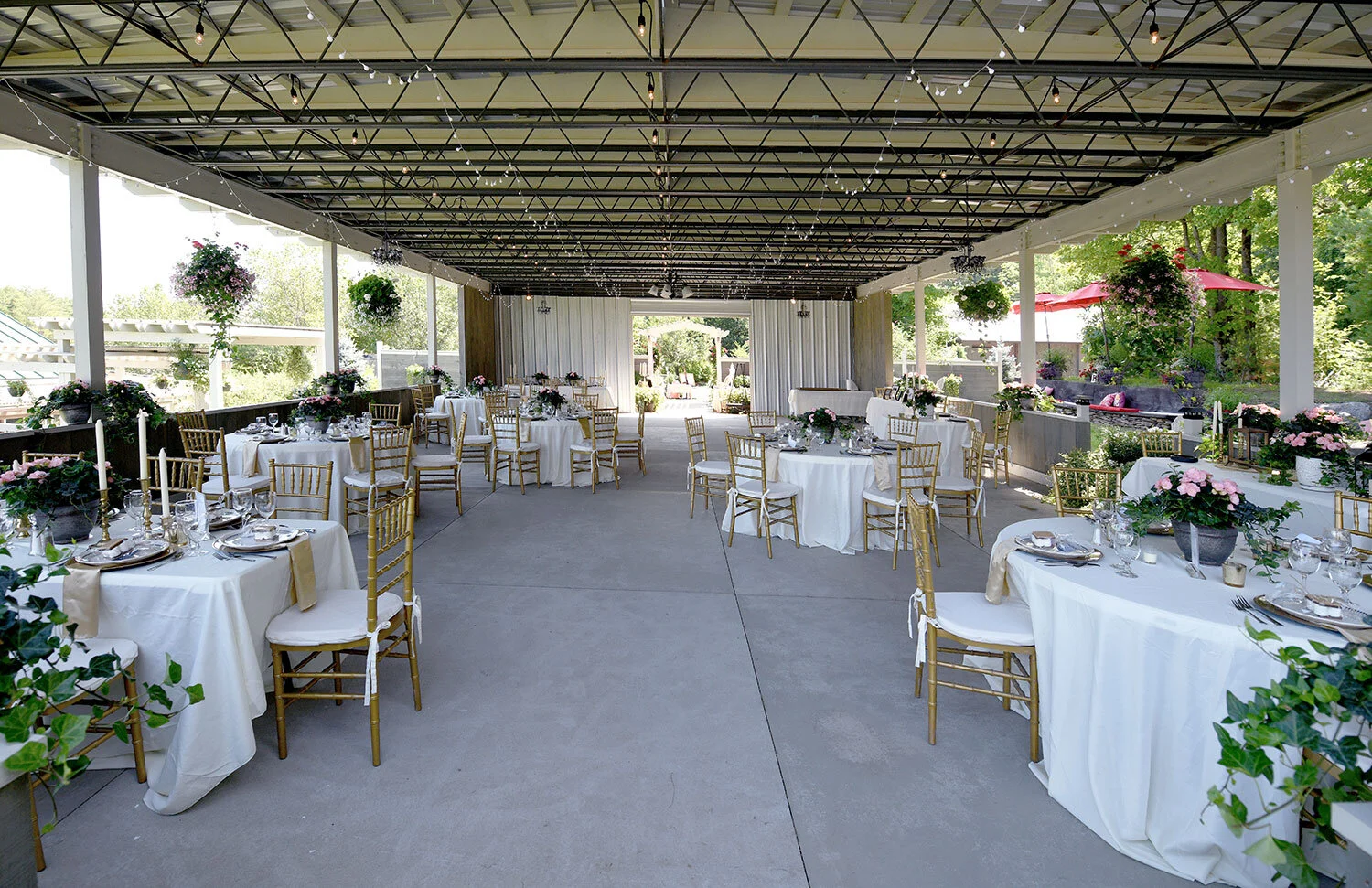 New Garden Pergola — Pond Hill Pavilion Wedding Venue