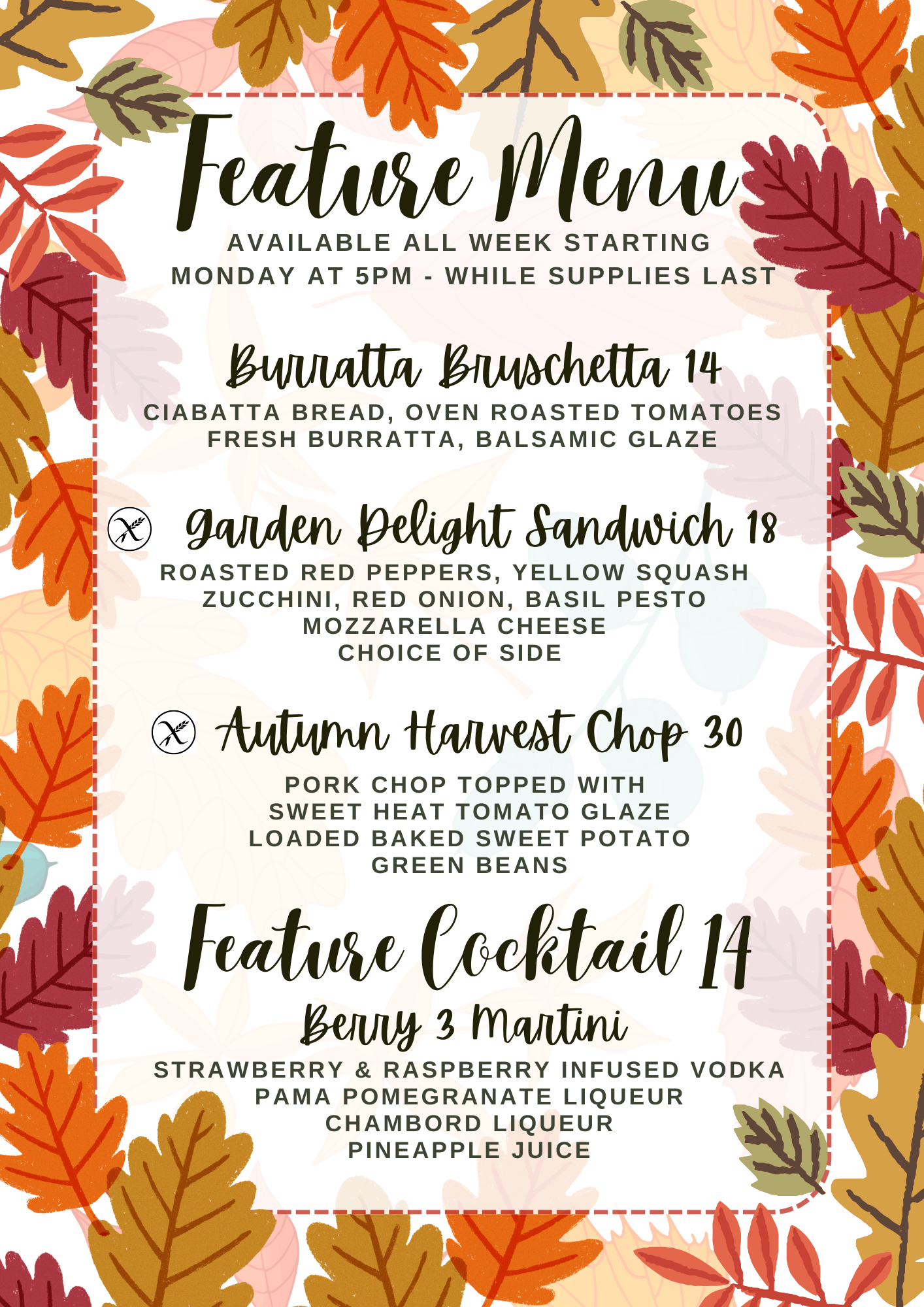 Feature Menu — Local Roots