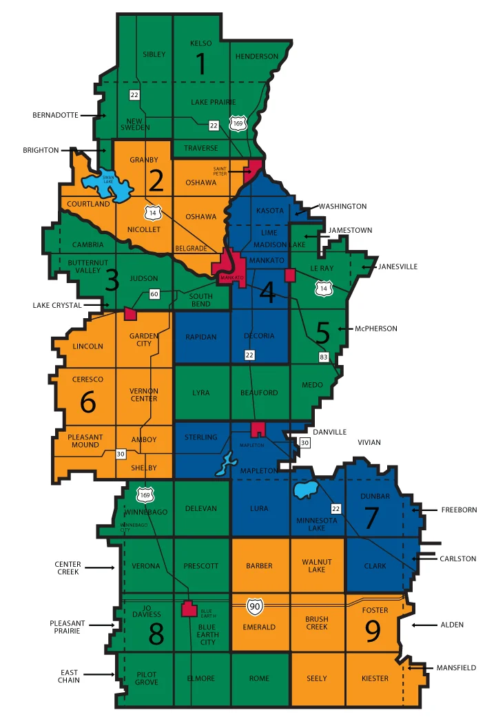 Service Area Map — BENCO Electric Cooperative