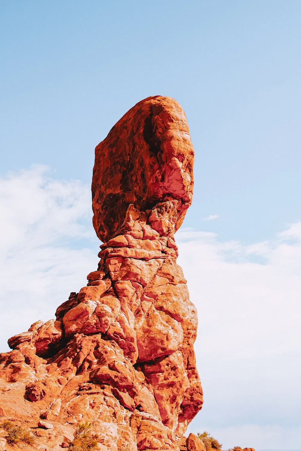 Hiking Balanced Rock in Arches National Park