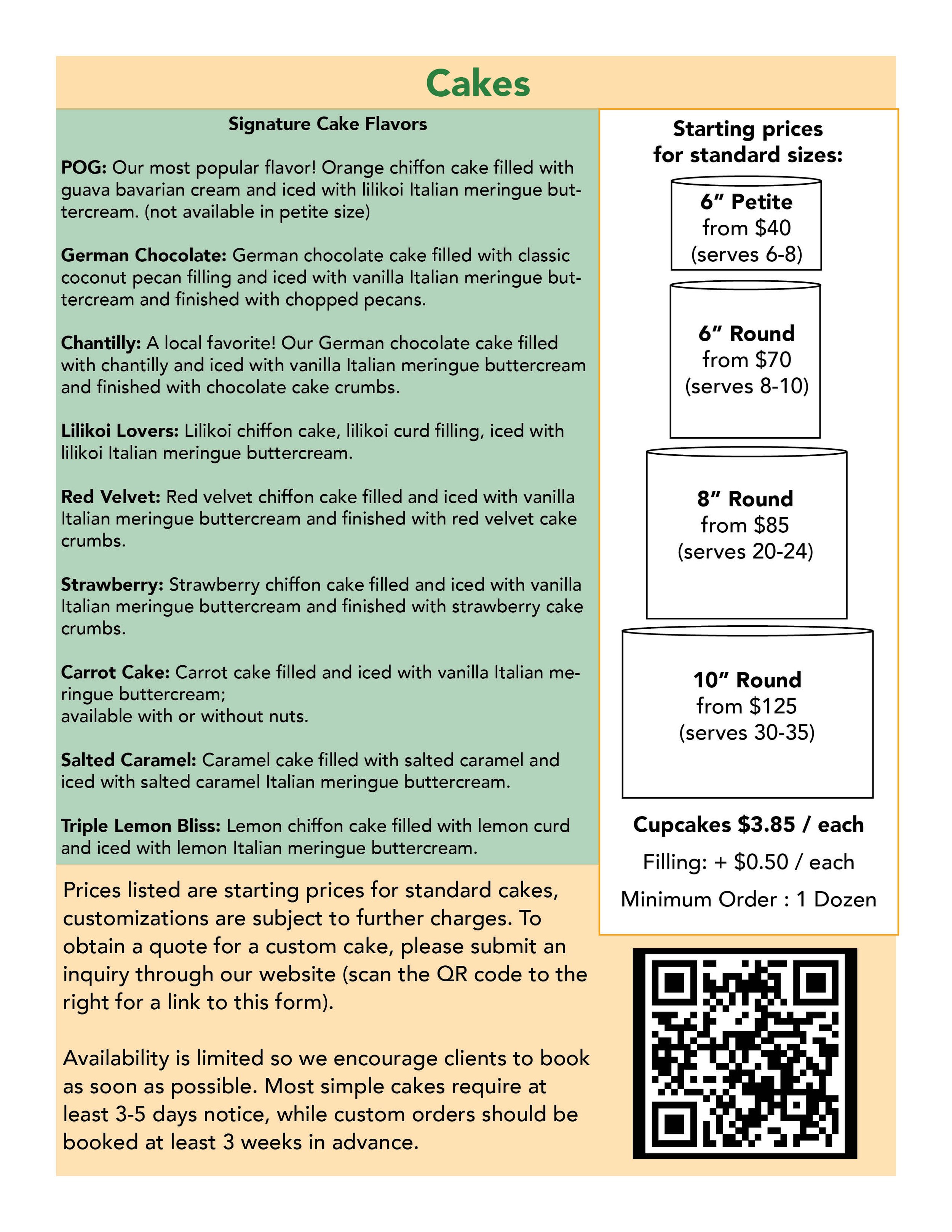 Custom Cakes & Desserts — Short N Sweet