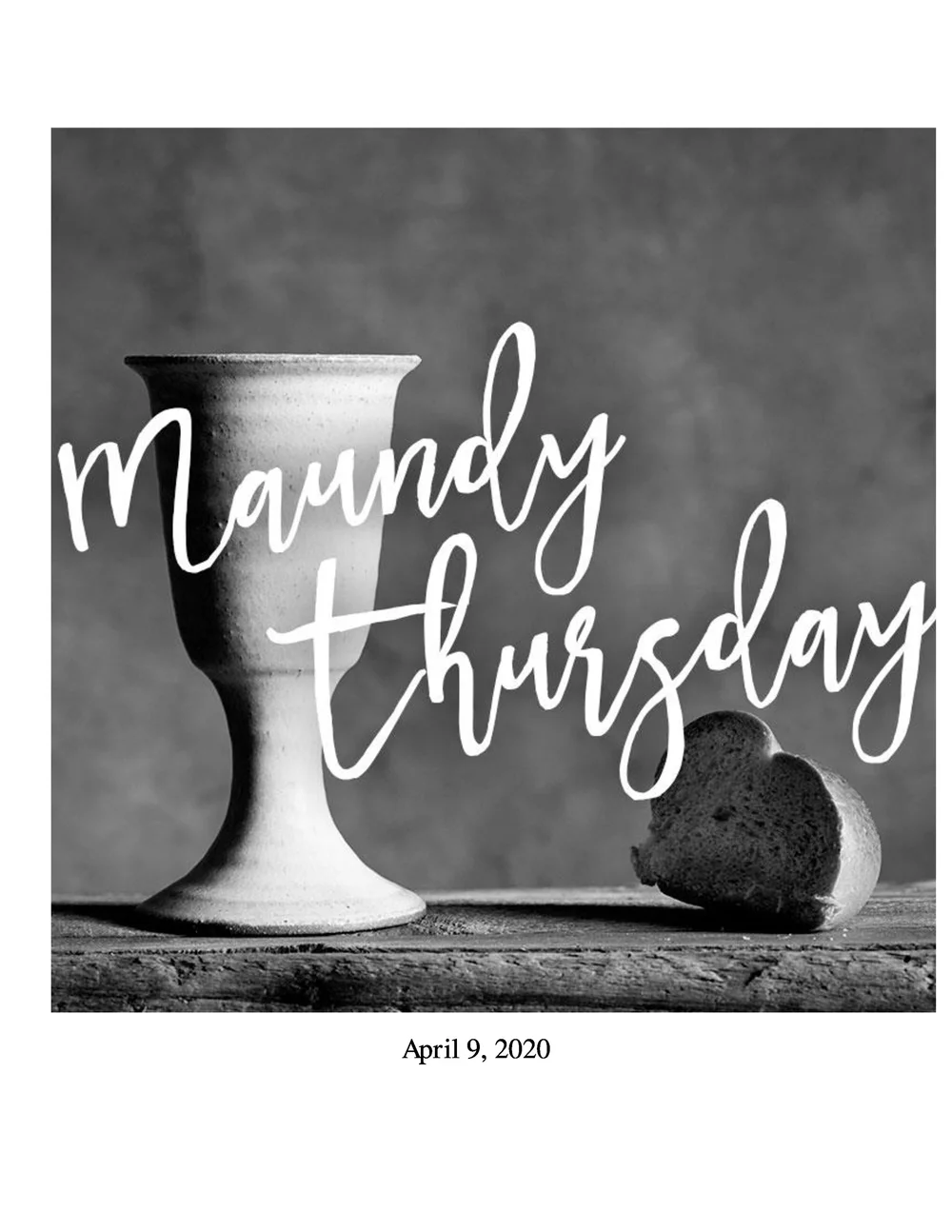 Maundy Thursday Bulletin Covers
