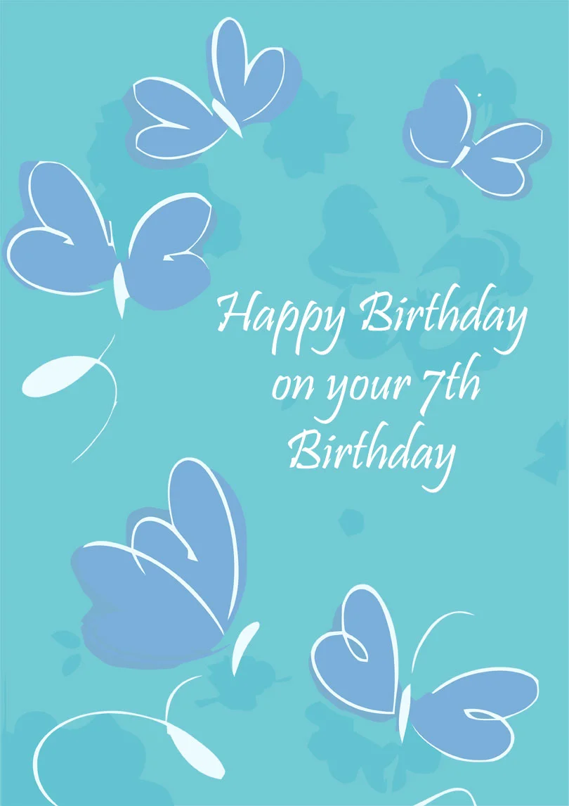11 Gorgeous Printable Birthday Cards for 7 Year Olds (free ...