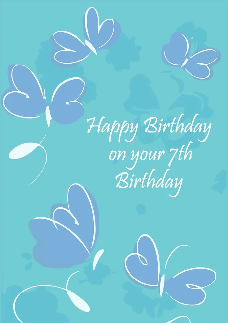11 Gorgeous Printable Birthday Cards for 7 Year Olds (free ...