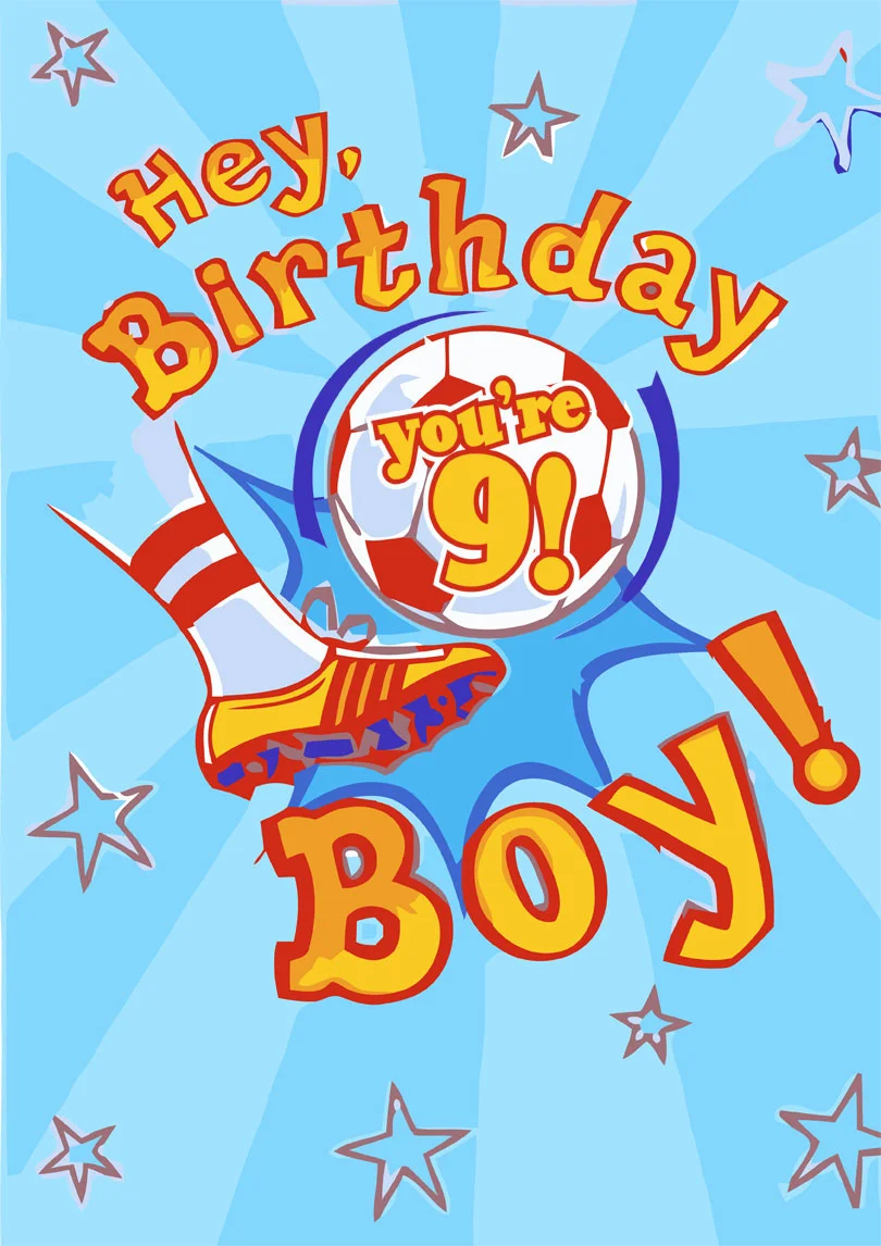 10 Cute Printable Birthday Cards for 9 Year Olds (free) — PRINTBIRTHDAY ...