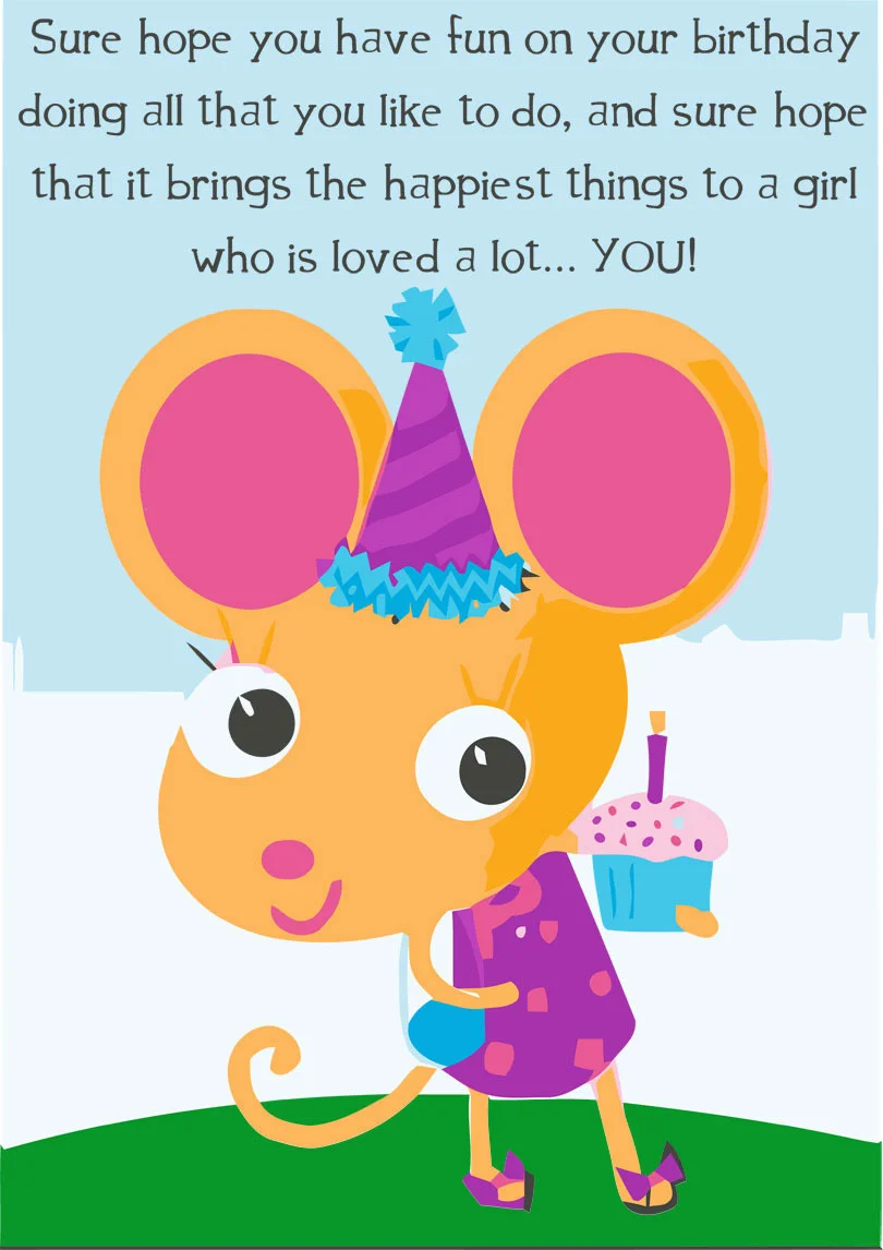 Free Printable Birthday Cards for Girls | Quick & easy! — PRINTBIRTHDAY ...
