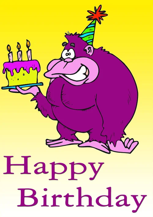 6 Monkey Printable Birthday Cards (free) — PRINTBIRTHDAY.CARDS