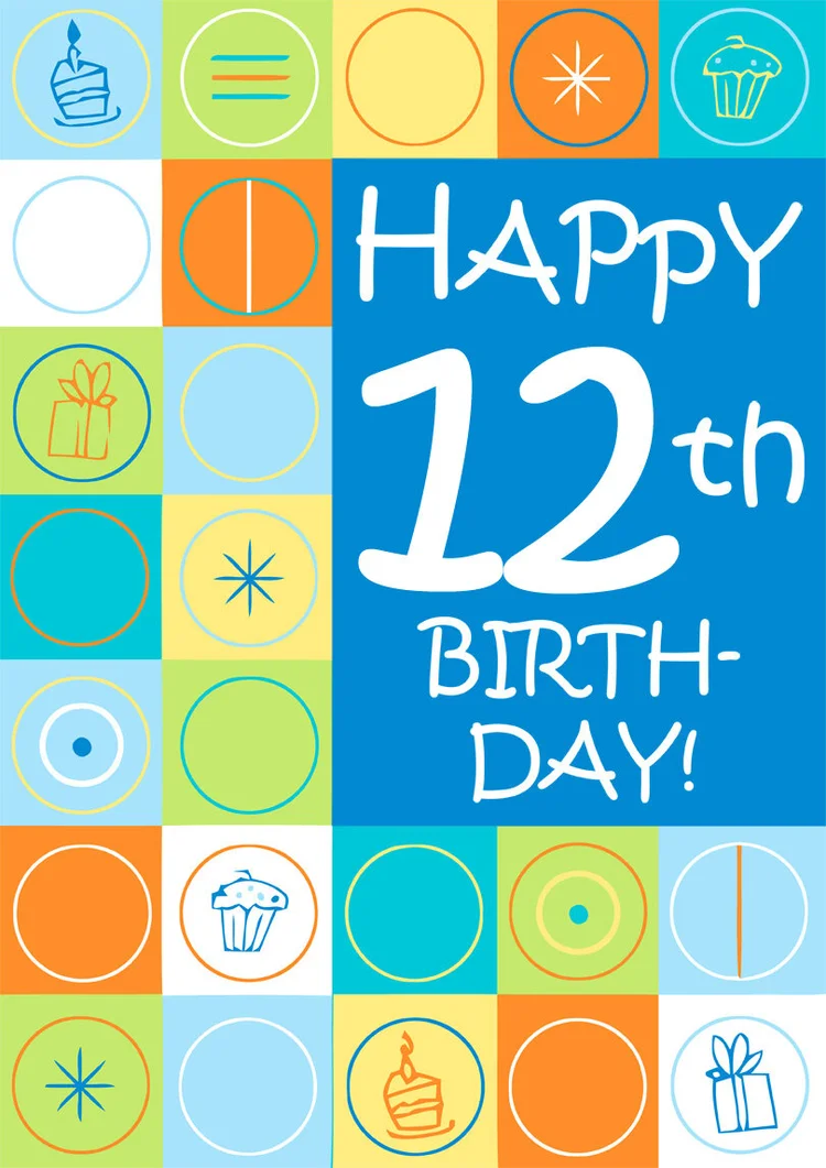 10 Gorgeous Printable Birthday Cards for 12 Year Olds (free ...