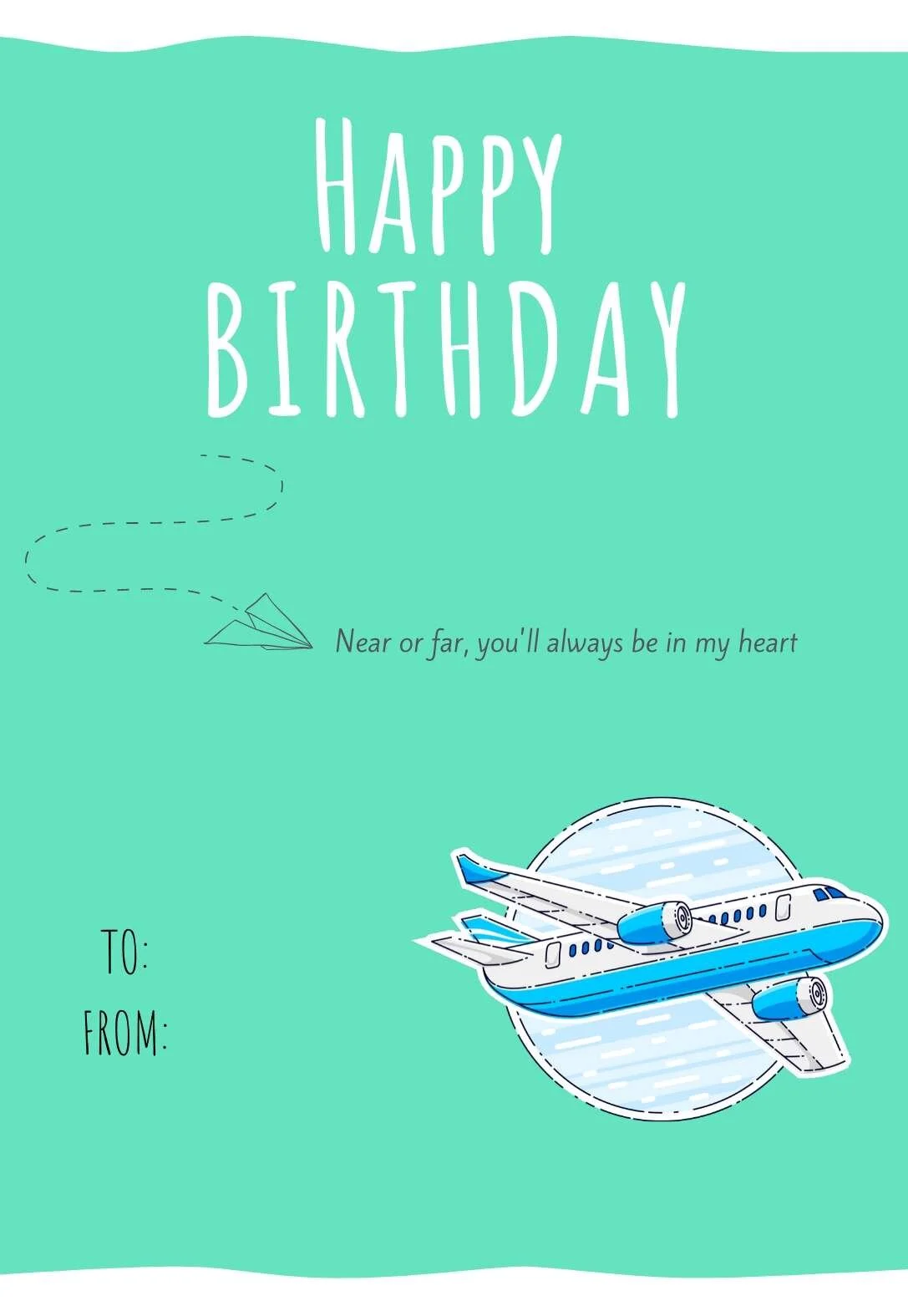 4 Awesome Airplane Printable Birthday Cards — PRINTBIRTHDAY.CARDS
