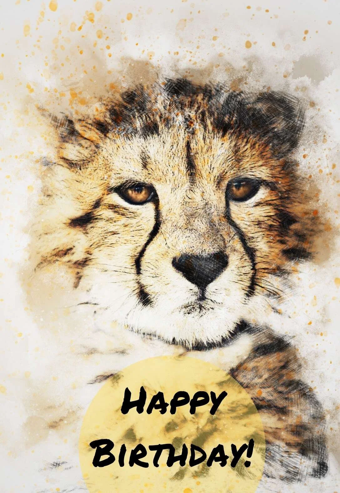 Leopardprint Printable Birthday Cards — PRINTBIRTHDAY.CARDS