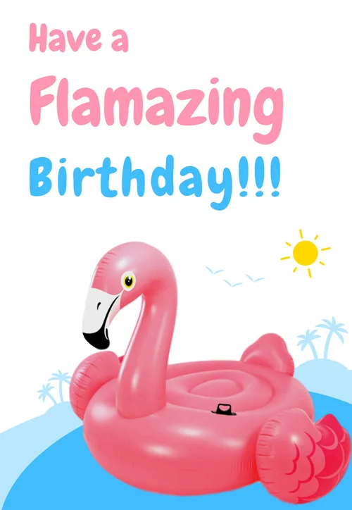 8 Flamingo Printable Birthday Cards (free) — PRINTBIRTHDAY.CARDS