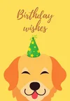 4 Puppy Birthday Coloring Pages & Cards (free) — PRINTBIRTHDAY.CARDS