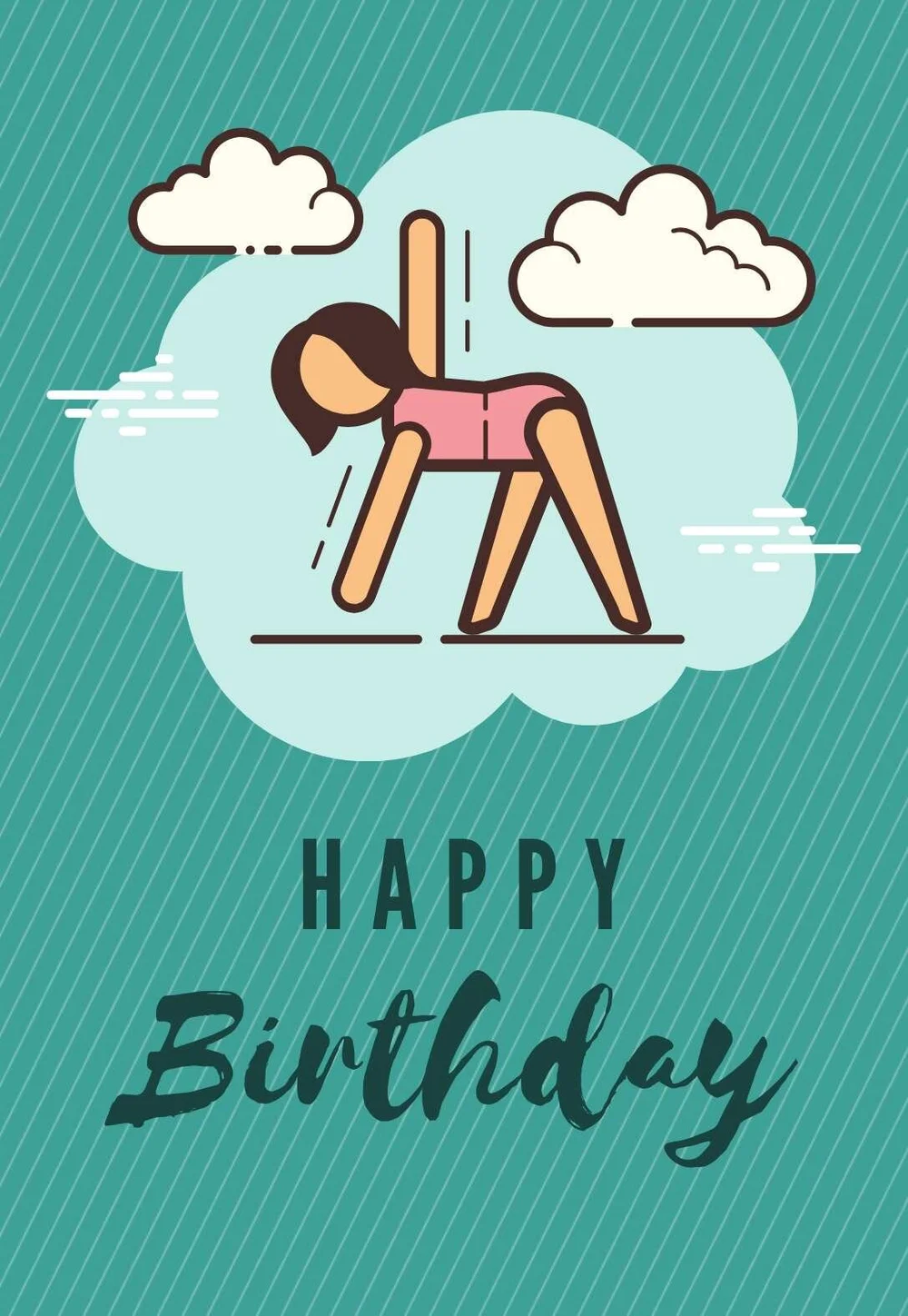 Gymnastics Printable Birthday Cards (free) — PRINTBIRTHDAY.CARDS