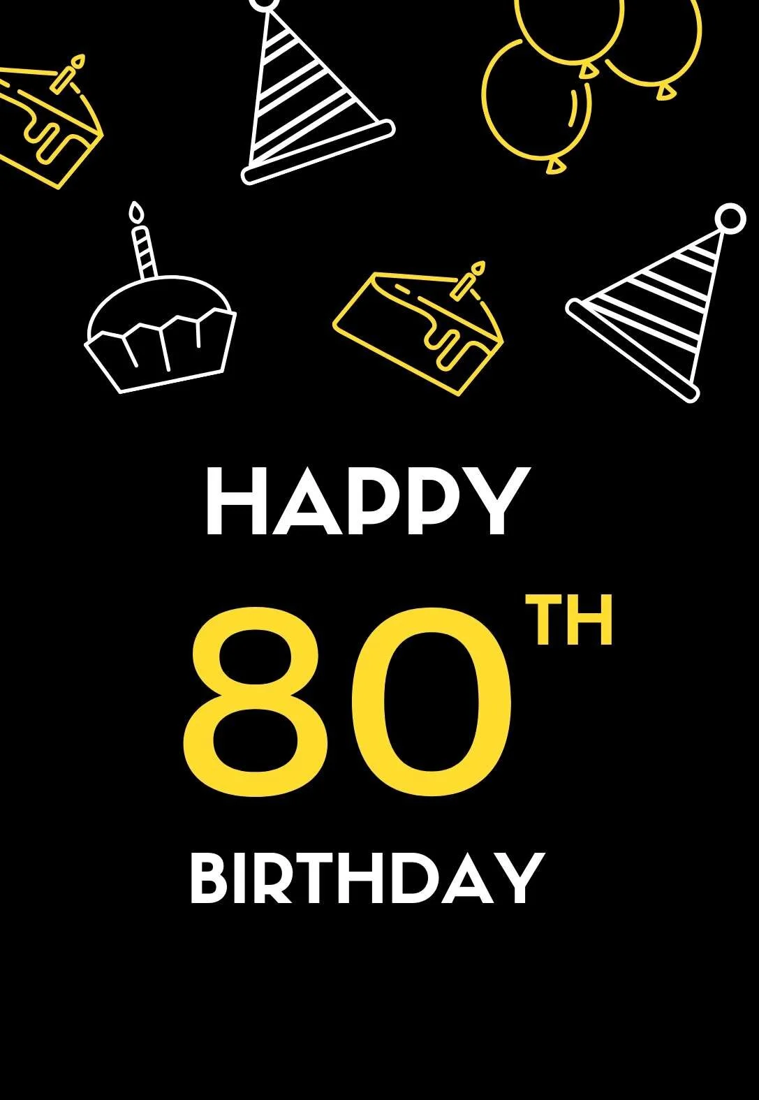 The Best Printable 80th Birthday Cards (free) — PRINTBIRTHDAY.CARDS