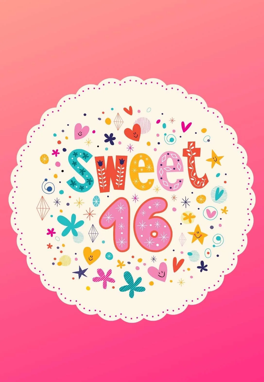 Sweet 16 & 16 Year Old Printable Birthday Cards (free) — PRINTBIRTHDAY ...