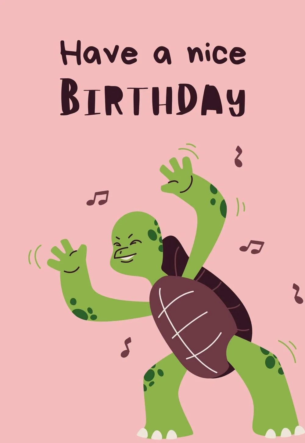 Turtle Printable Birthday Cards — PRINTBIRTHDAY.CARDS