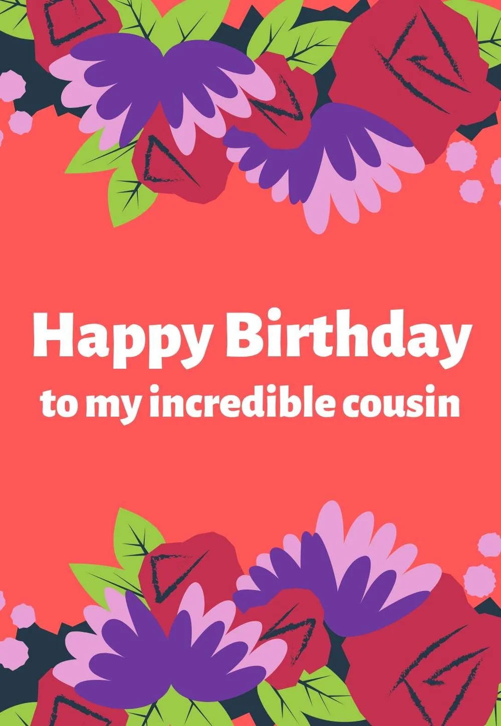 Awesome Printable Birthday Cards for a Cousin (free) — PRINTBIRTHDAY.CARDS