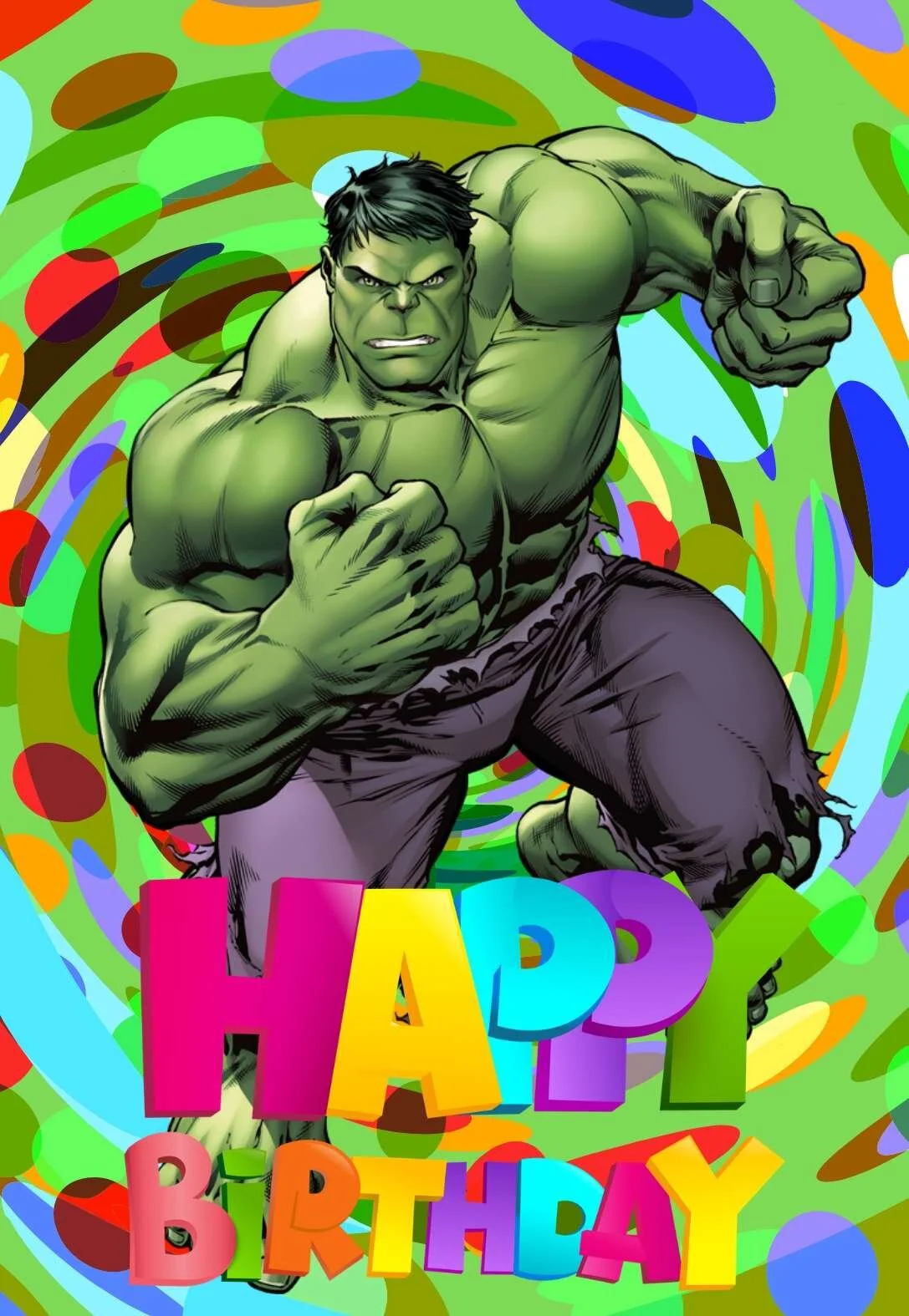 Hulk Printable Birthday Cards — PRINTBIRTHDAY.CARDS