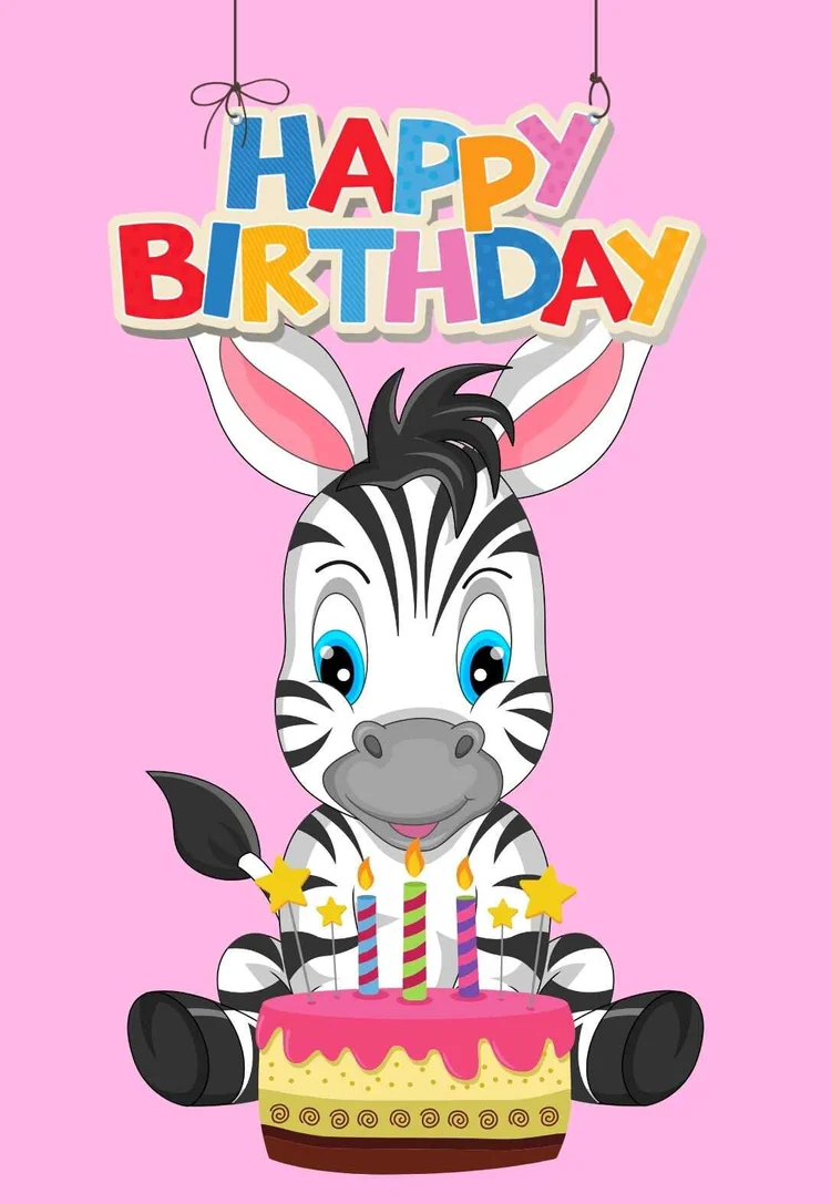 Zebra Printable Birthday Cards — PRINTBIRTHDAY.CARDS