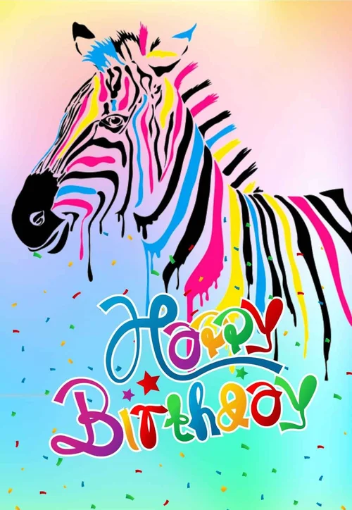 Zebra Printable Birthday Cards — PRINTBIRTHDAY.CARDS