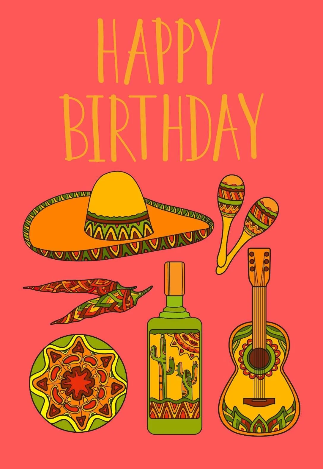 Spanish Printable Birthday Cards — PRINTBIRTHDAY.CARDS