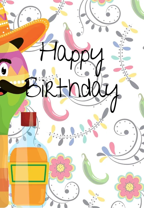 Spanish Printable Birthday Cards — PRINTBIRTHDAY.CARDS