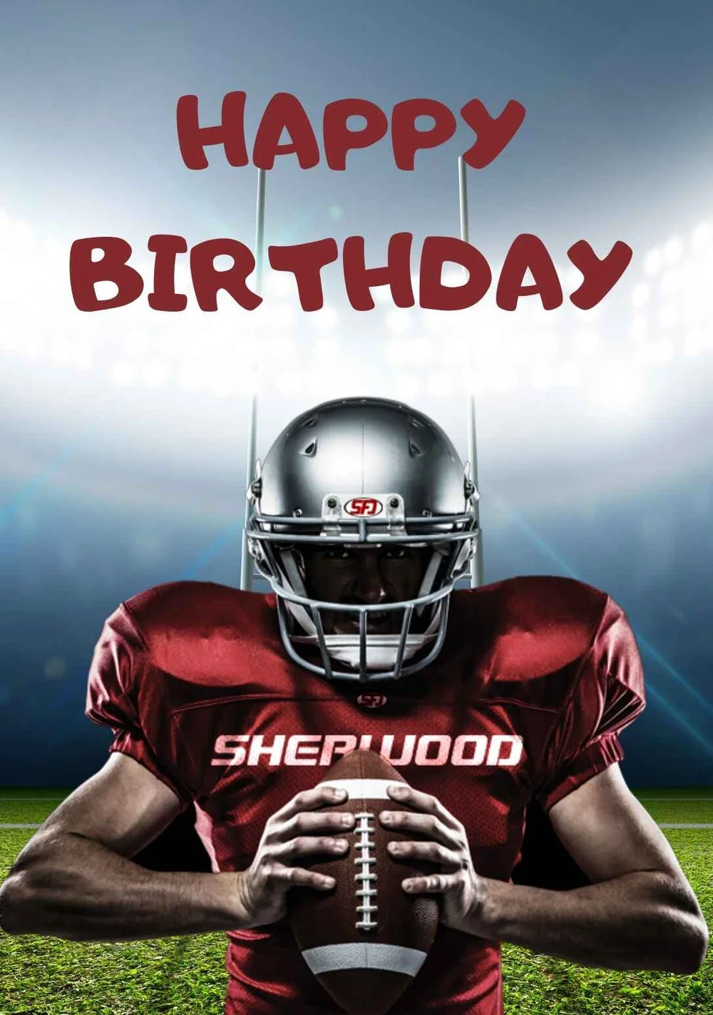 Football Printable Birthday Cards — PRINTBIRTHDAY.CARDS