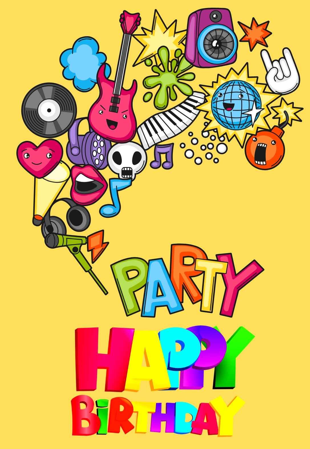 The Best Music Themed Printable Birthday Cards (featuring artists ...