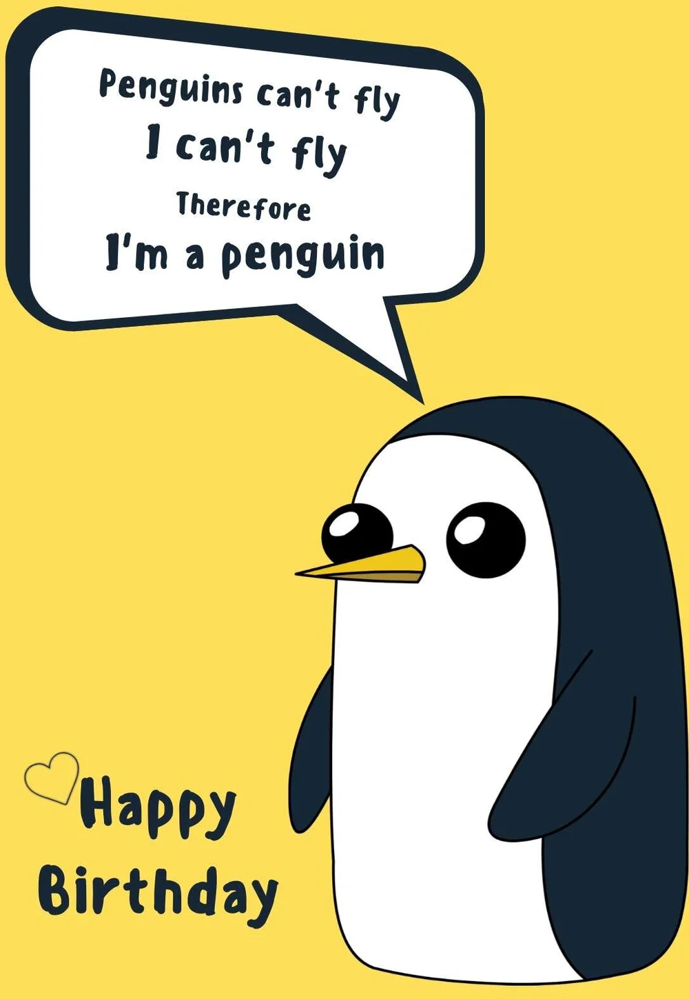Penguin Printable Birthday Cards — PRINTBIRTHDAY.CARDS