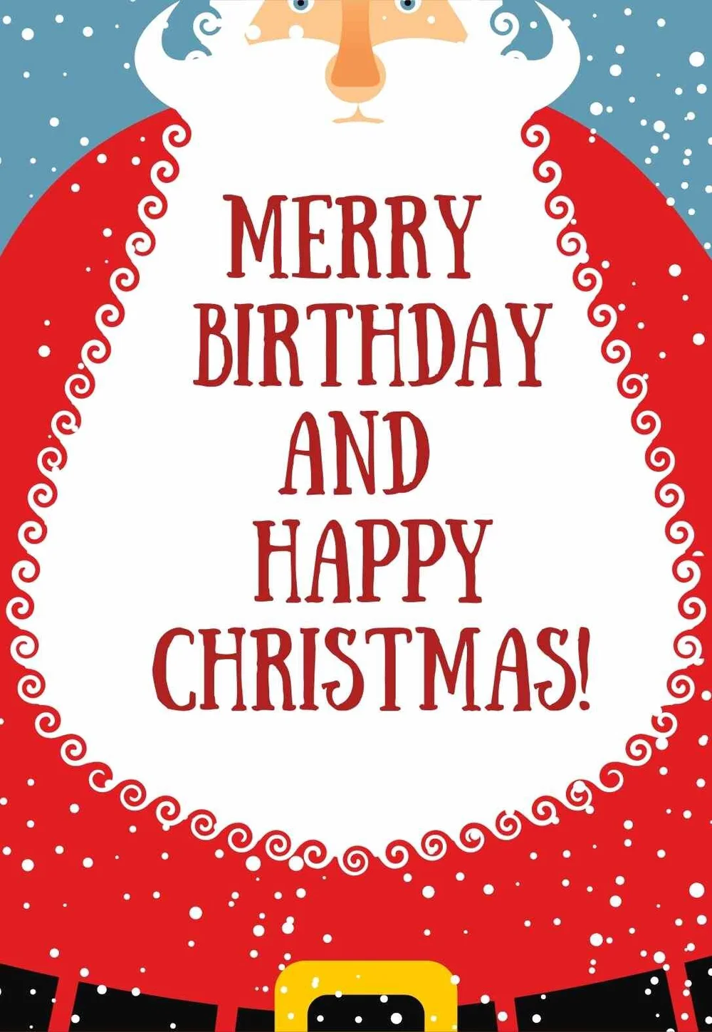Birthday on Christmas Printable Birthday Cards (free) — PRINTBIRTHDAY.CARDS