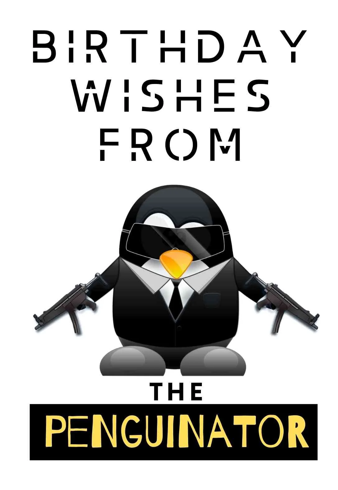 Penguin Printable Birthday Cards — PRINTBIRTHDAY.CARDS