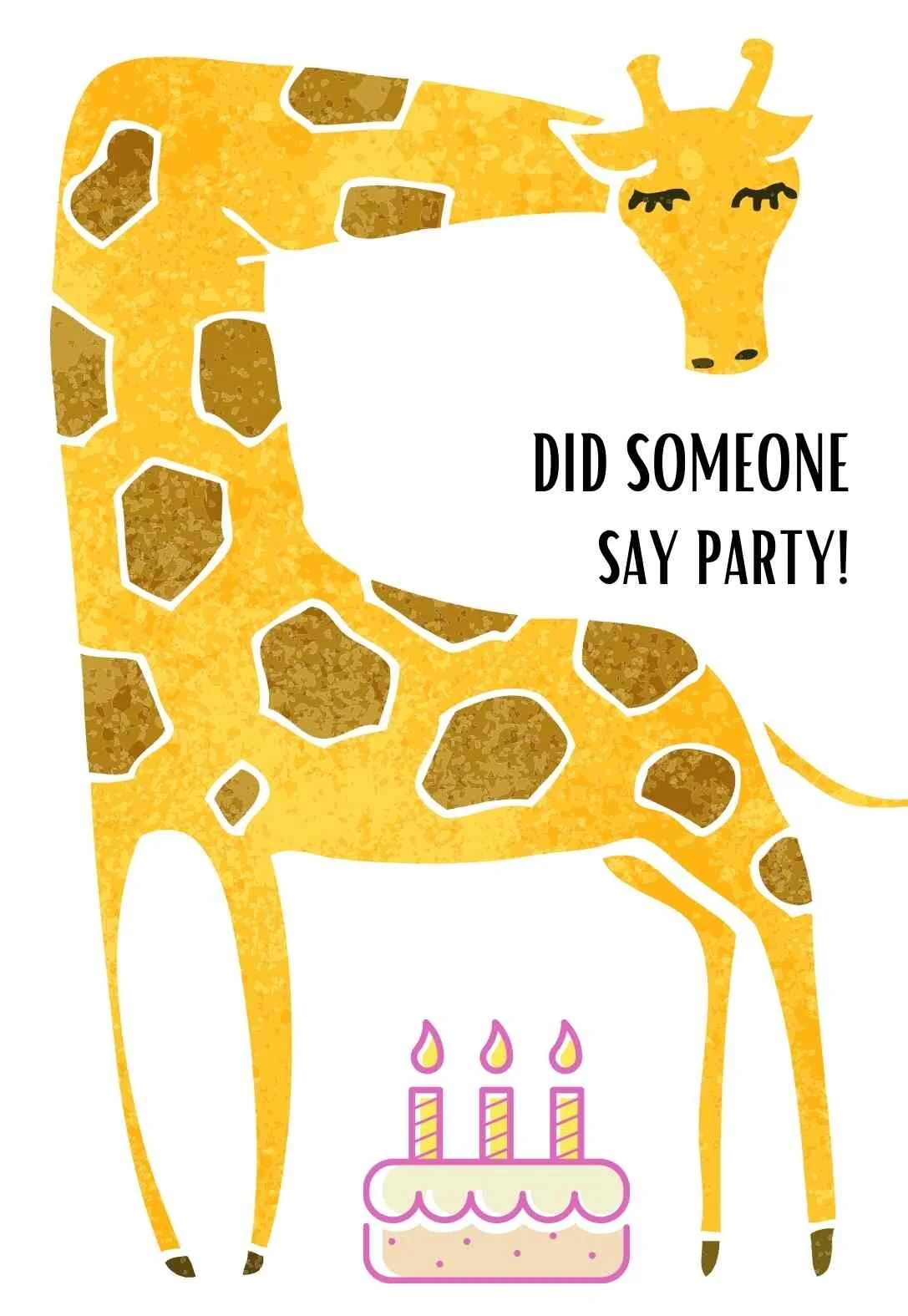8 Giraffe Printable Birthday Cards (free) — PRINTBIRTHDAY.CARDS