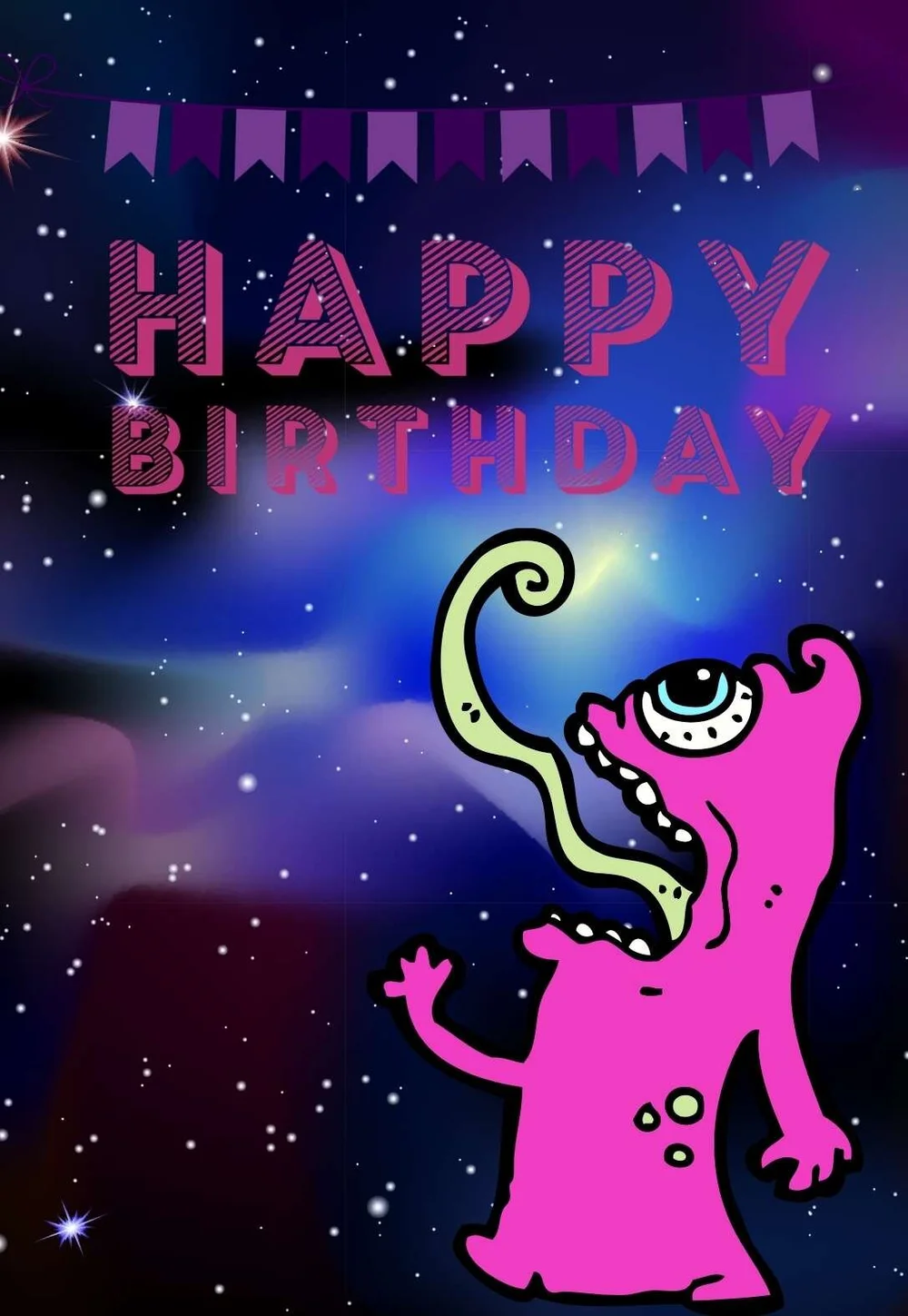 7 Alien & UFO Printable Birthday Cards — PRINTBIRTHDAY.CARDS