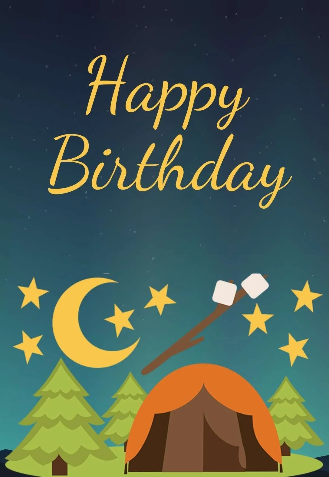 7 Camping Printable Birthday Cards (free) — PRINTBIRTHDAY.CARDS