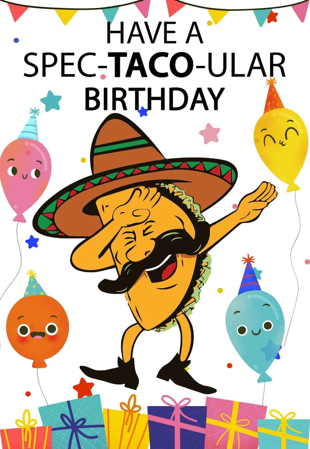 Taco Printable Birthday Cards — PRINTBIRTHDAY.CARDS