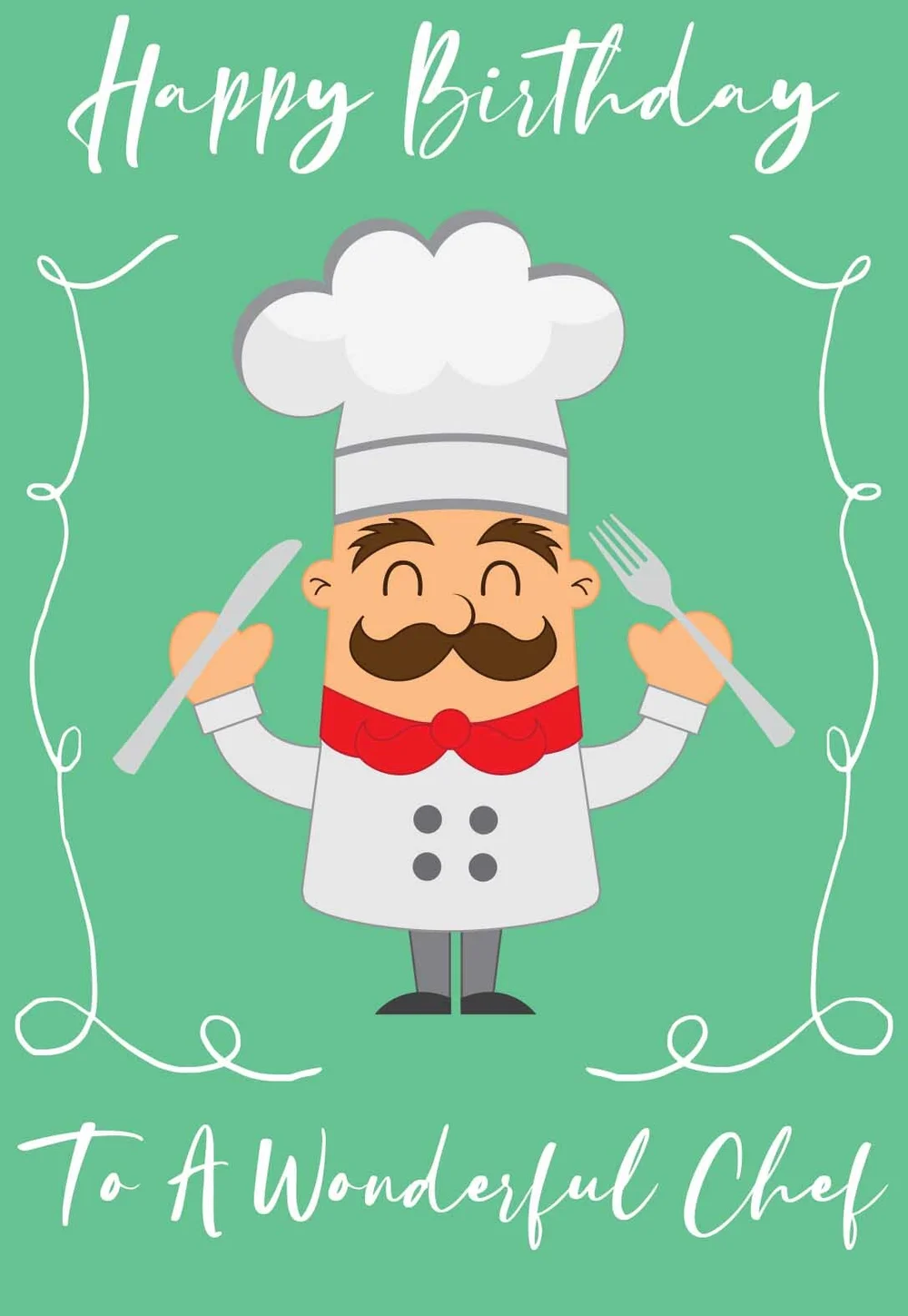 Chef/Cook Printable Birthday Cards (free) — PRINTBIRTHDAY.CARDS
