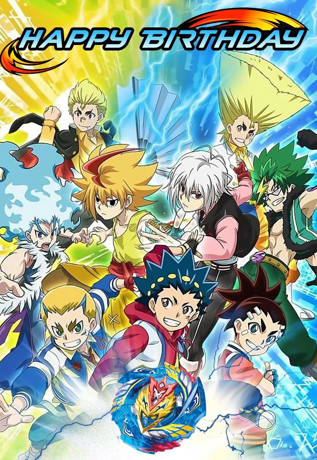 Beyblade Birthday Cards — PRINTBIRTHDAY.CARDS