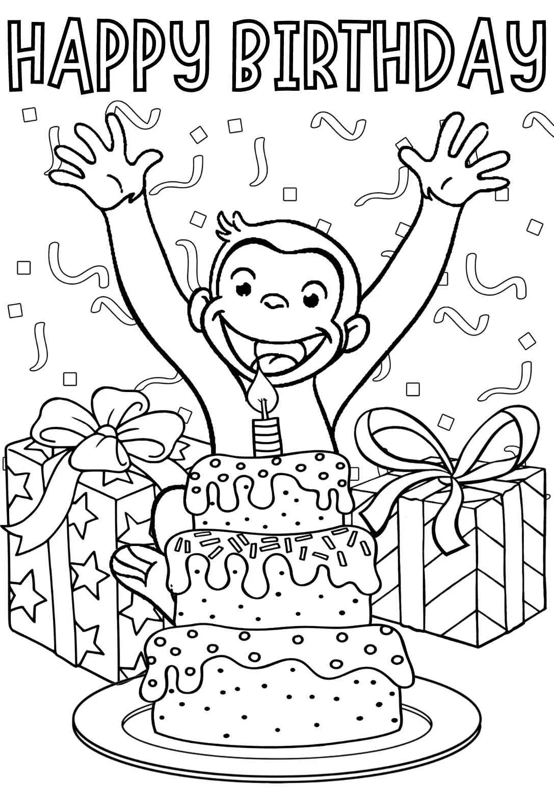 Curious George Hundley Coloring Pages
