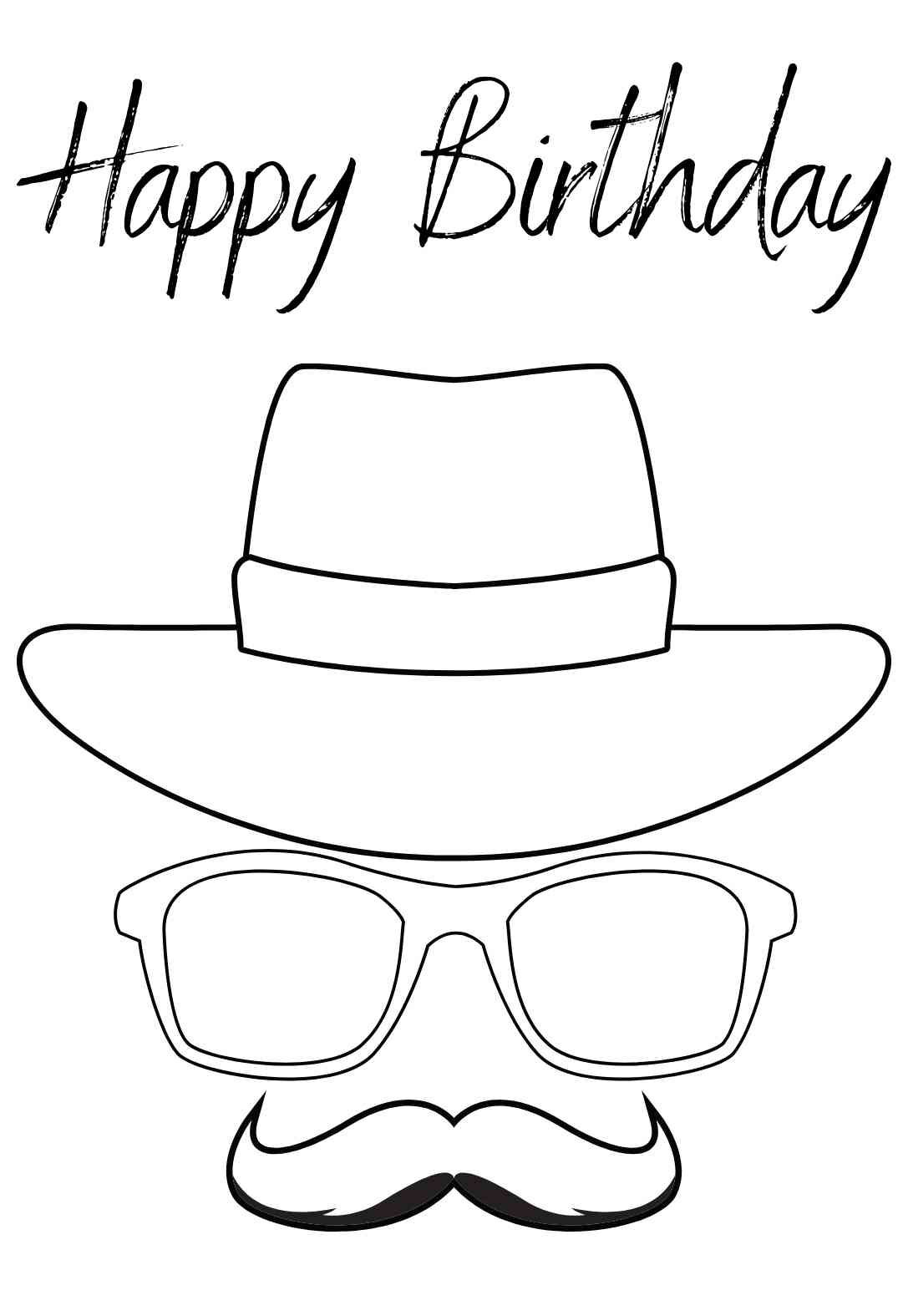 Awesome Coloring Pages For Dad/ Papa + CARDS (free) — PRINTBIRTHDAY.CARDS