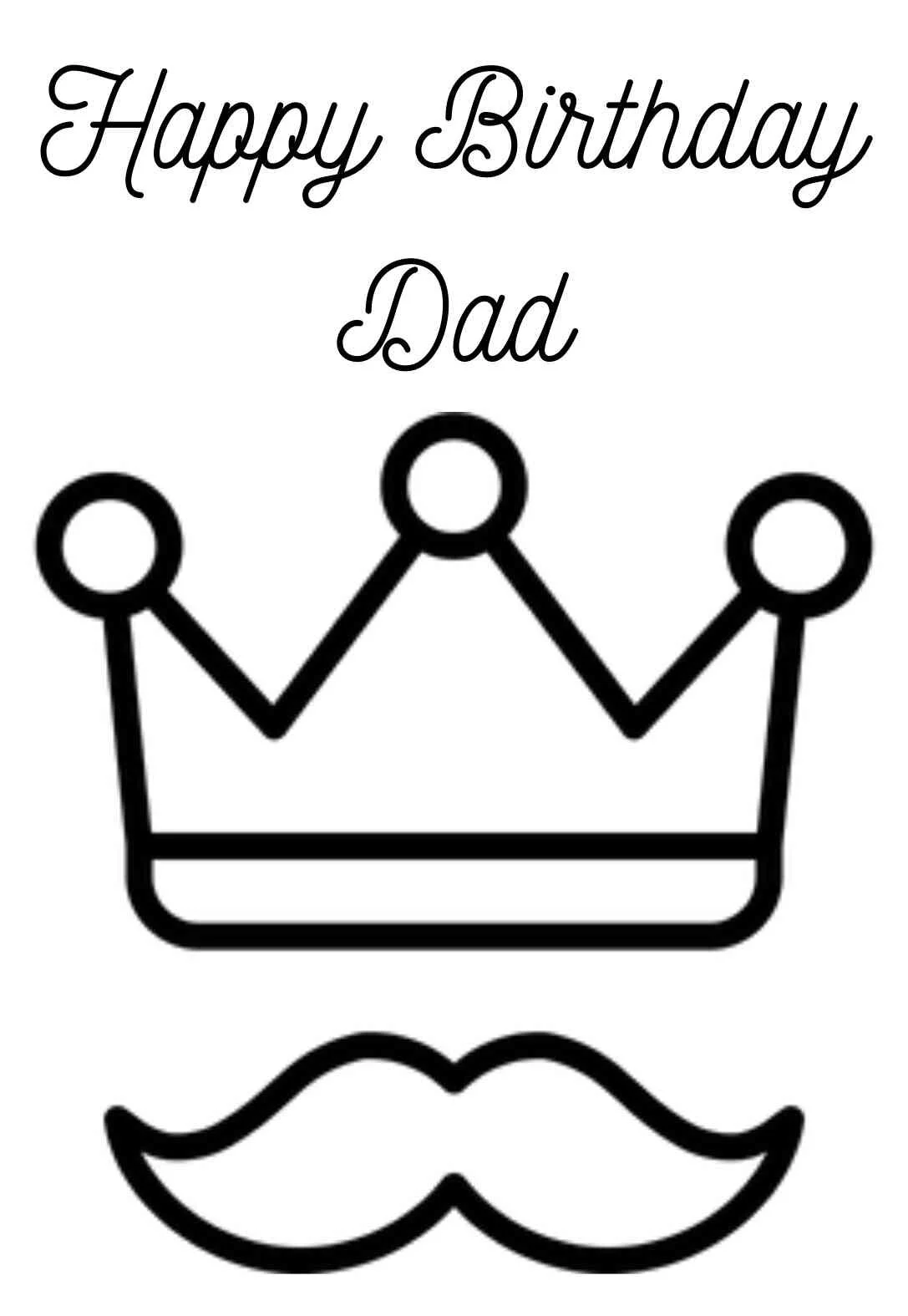 Awesome Coloring Pages For Dad/ Papa + CARDS (free) — PRINTBIRTHDAY.CARDS