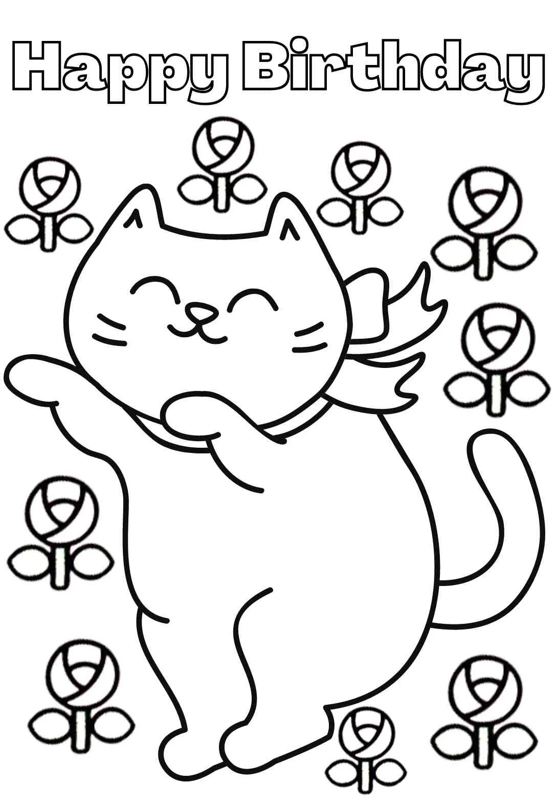10 of the Cutest Hello Kitty Coloring Pages & Cards (free ...