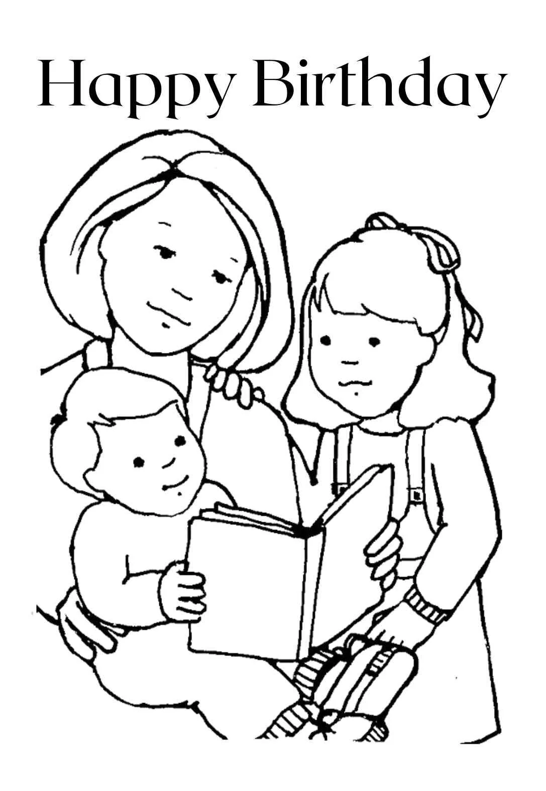 10+ Fun Birthday Coloring Pages For Mom + CARDS (free) — PRINTBIRTHDAY ...