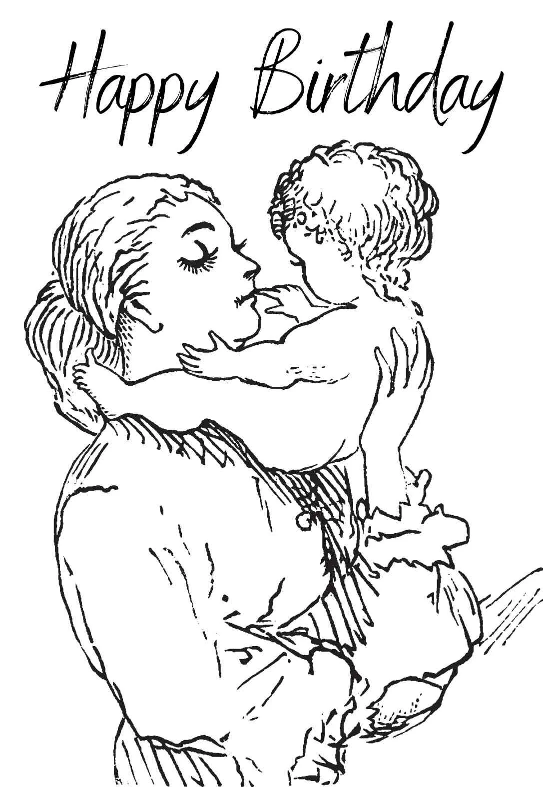 10+ Fun Birthday Coloring Pages For Mom + CARDS (free) — PRINTBIRTHDAY ...